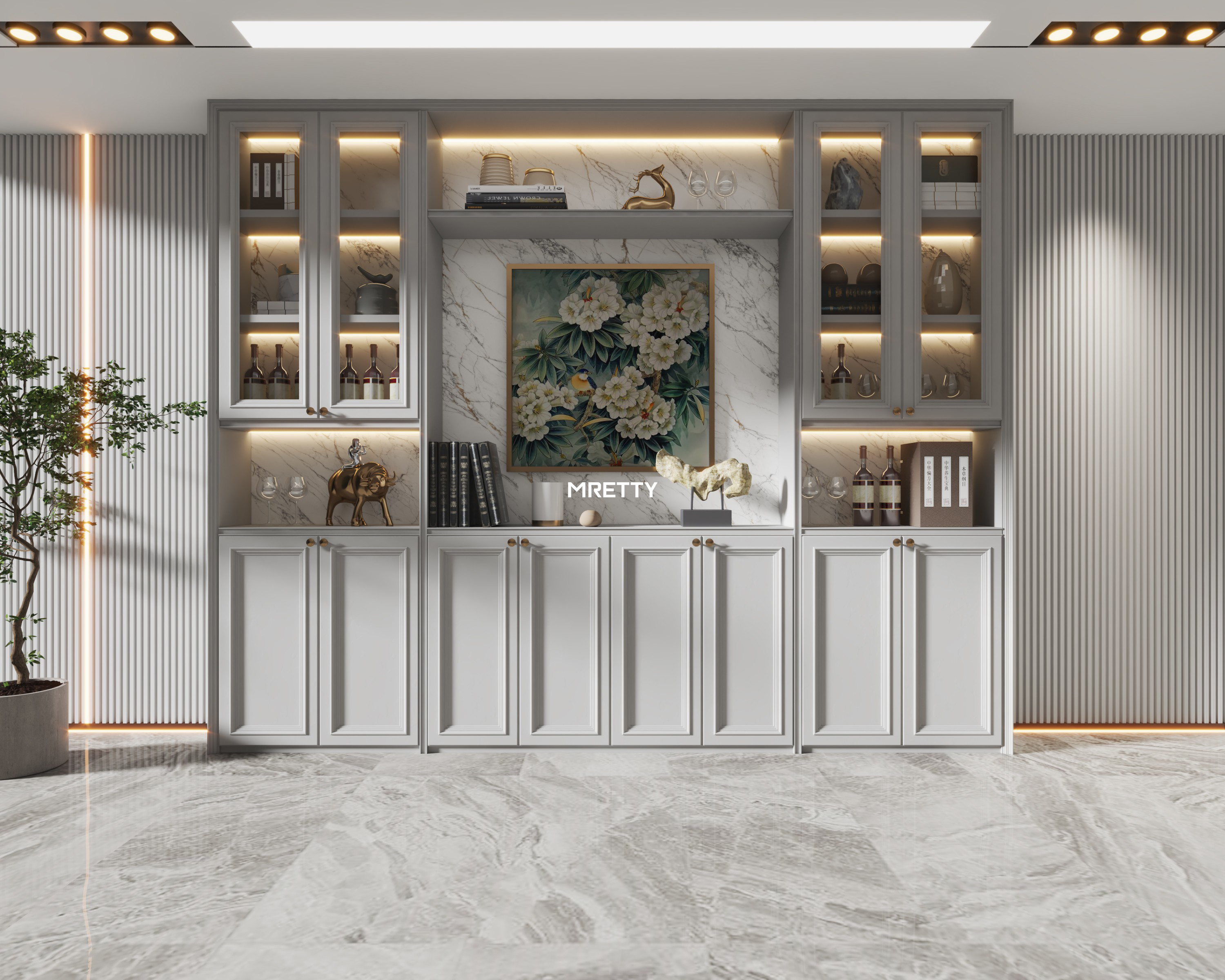 Modern Minimalist Wine Cabinet Singapore: Bespoke … | MRETTY